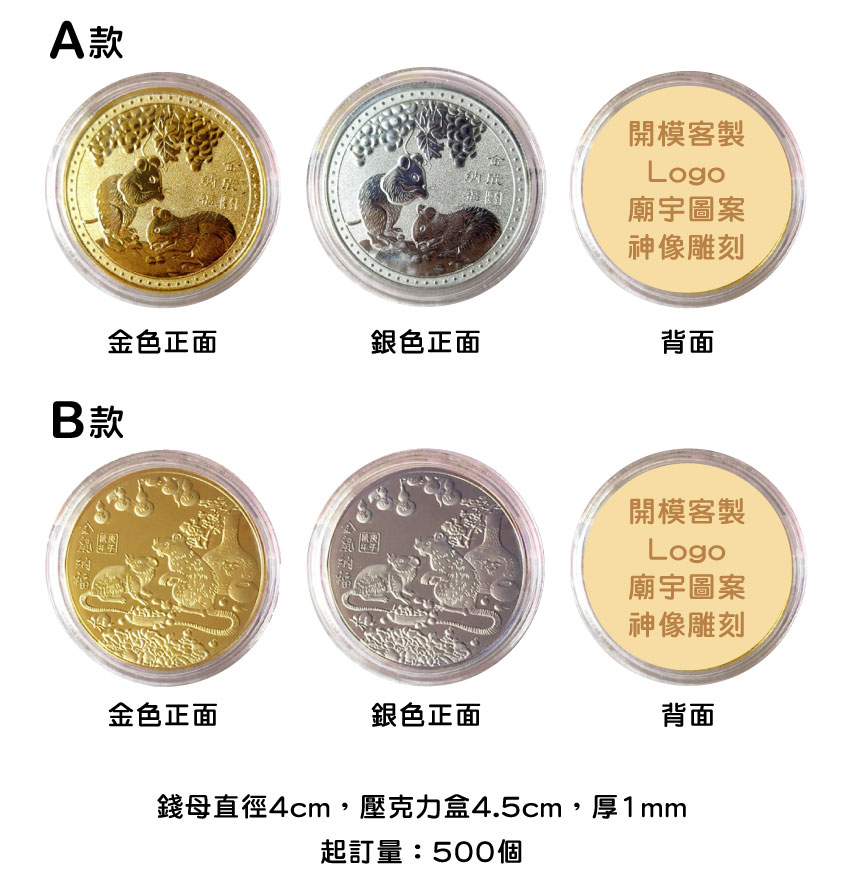 《程時》2020開運錢母訂做｜各式紀念幣訂製｜